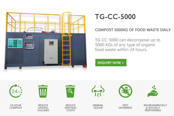 380V Food Waste Decomposition Machine Waste Digester Management Equipment