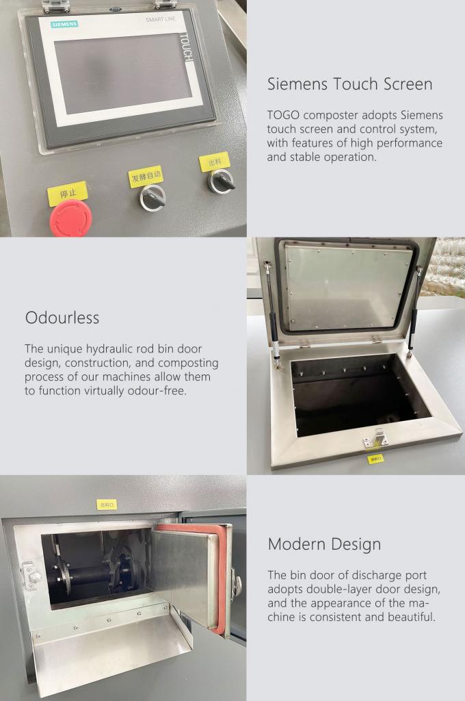 Microbial Fully Automatic Kitchen Food Waste Composting Machine ...