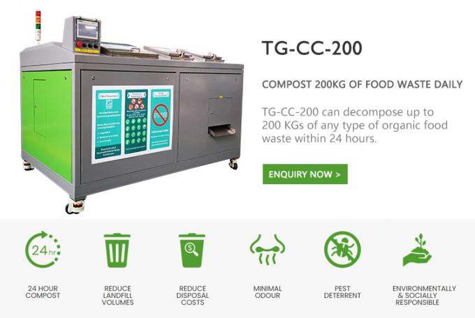 200KG CE Food Waste Recycling Machine Automatic Vegetable Waste ...