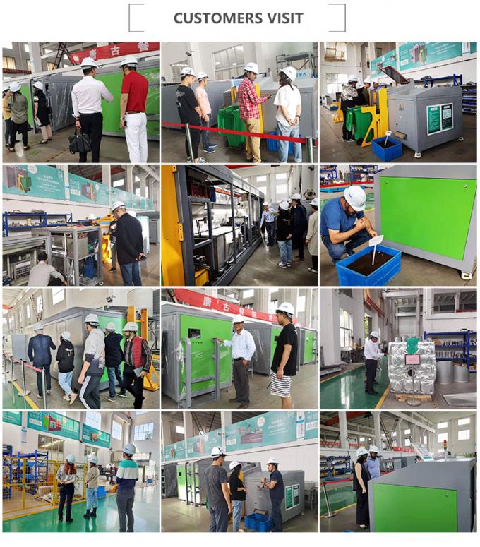 200KG CE Food Waste Recycling Machine Automatic Vegetable Waste ...